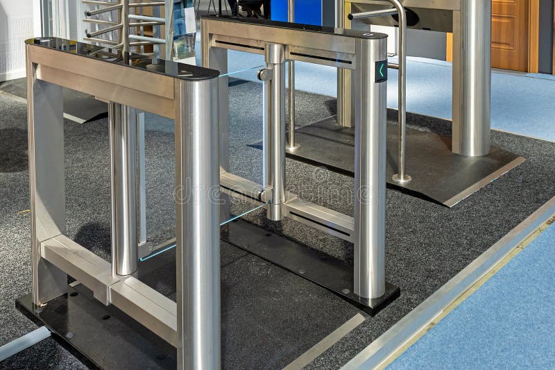Card Entrance Gate Interior Stock Image - Image of secure, security ...