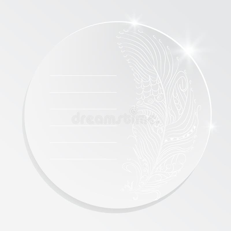 Card feather stock vector. Illustration of ancient, cover - 58489413