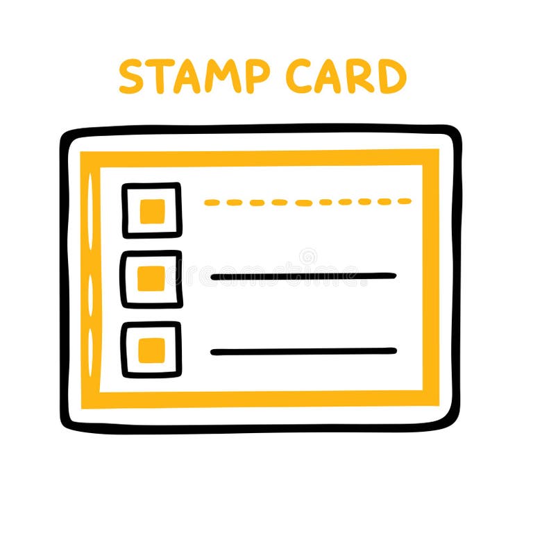 Card Features Three Checkboxes on a Rectangular Card Stock Photo ...