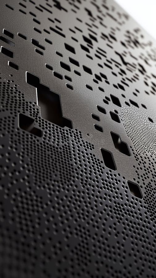 Card Featuring Perforated Corners for a Unique Modern Appearance. Stock ...