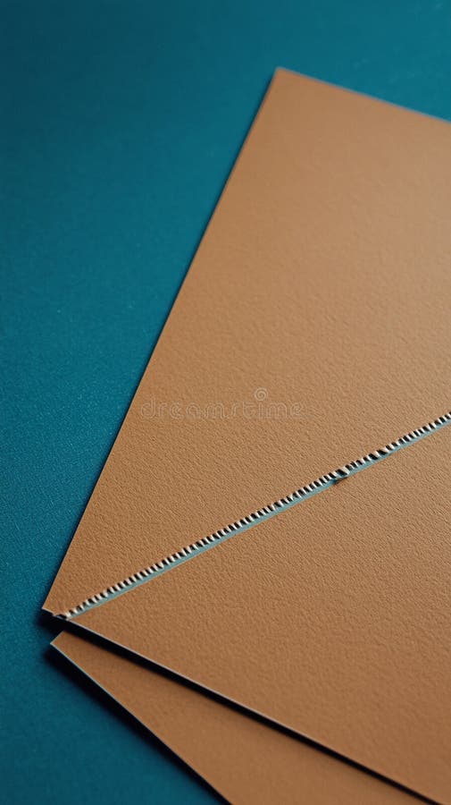 Card Featuring Perforated Corners for a Unique Modern Appearance. Stock ...