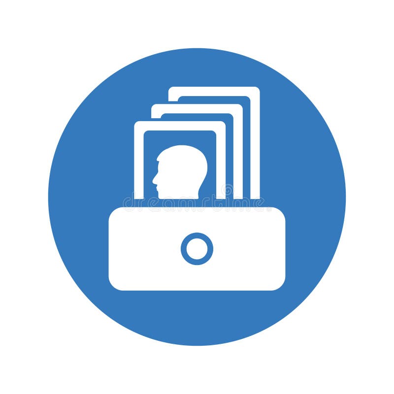 Card File Icon, Documents, Catalog, Information Paper / Blue Version ...