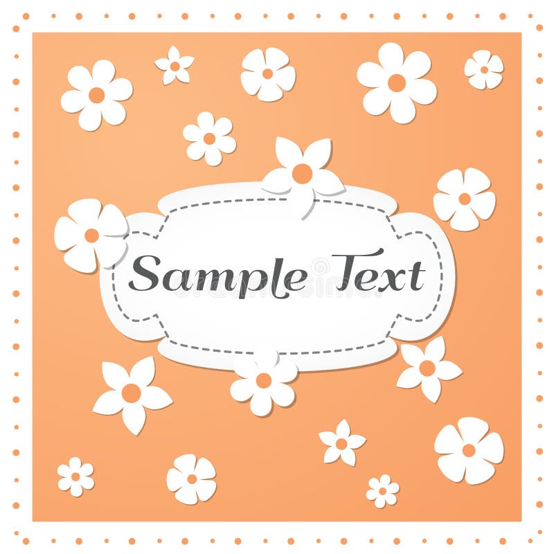 Card flower theme. stock illustration. Illustration of floral - 78721875