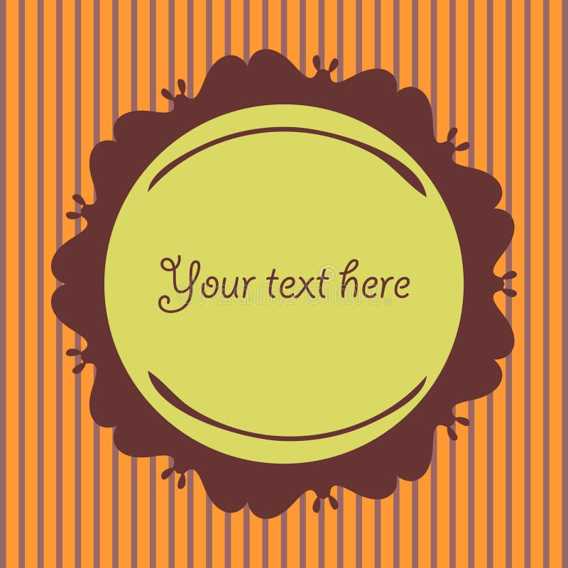 Card with frame stock vector. Illustration of style, template - 27699128