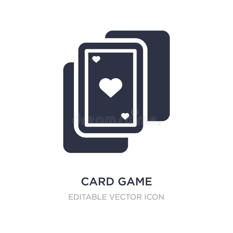 Card Game Icon on White Background. Simple Element Illustration from ...