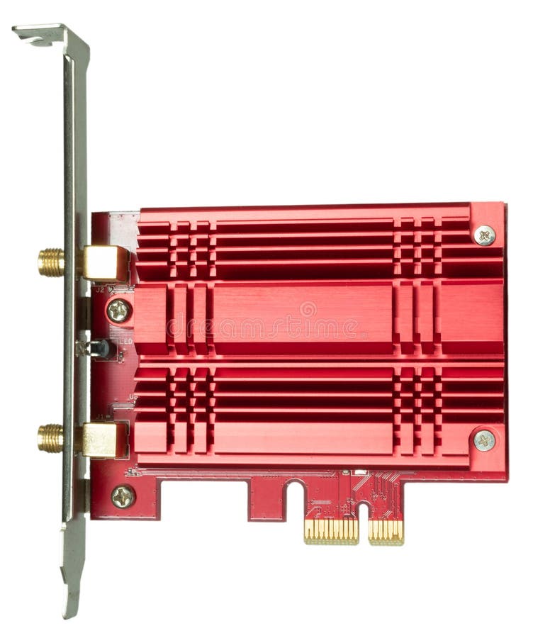 Card that Goes into a Computer for Networking Stock Photo - Image of ...