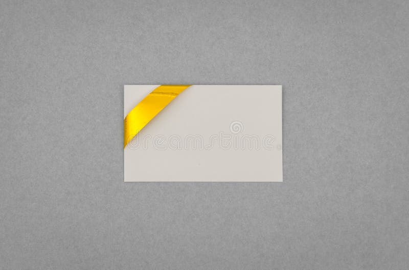 Card with Gold Ribbons Bows . Stock Photo - Image of decoration, paper ...