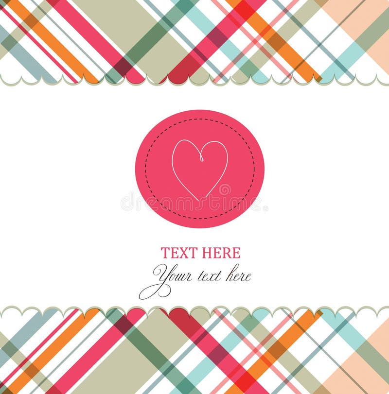 Card with heart stock vector. Illustration of brochure - 18052332