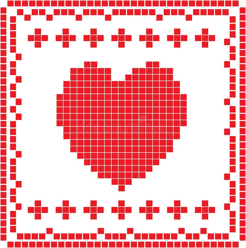 Card with heart stock vector. Illustration of symbol - 22376820