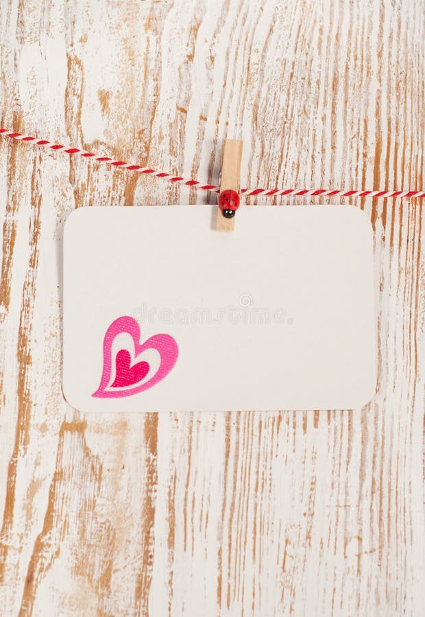 Card with heart stock photo. Image of sign, note, message - 28245720