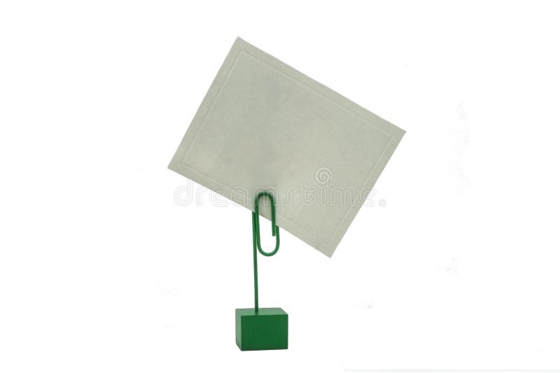 Card holder stock photo. Image of messages, list, isolated - 11103286