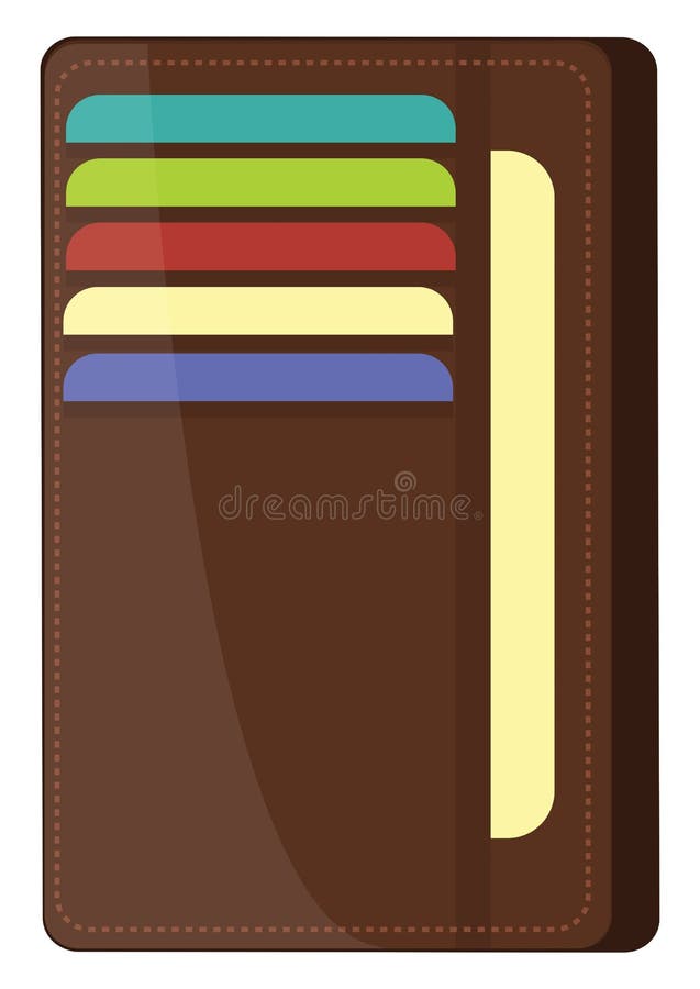 Card holder, icon stock vector. Illustration of corporate - 261383279