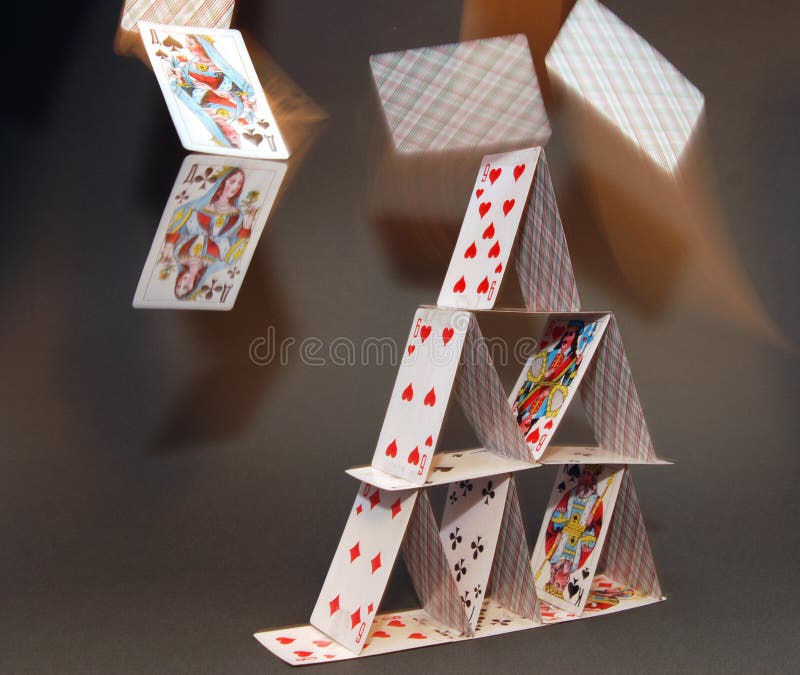 Card House stock image. Image of group, hobby, exhibition - 5404051