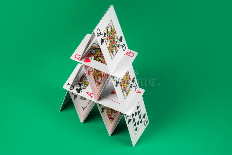 Card House stock image. Image of group, hobby, exhibition - 5404051