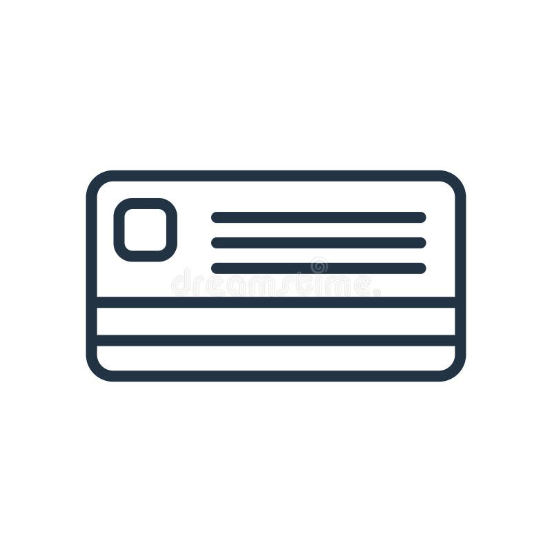 Card Icon Vector Isolated on White Background, Card Sign Stock Vector ...