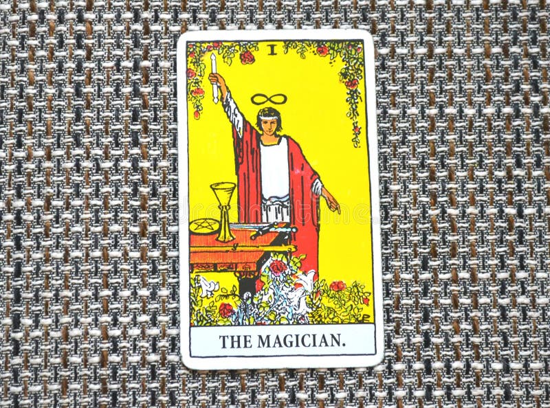 The Magician Tarot Card Power Intelect Magic Control Stock Illustration ...