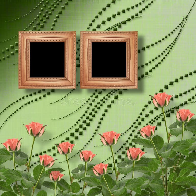 Card for Invitation with Bunch of Flowers Stock Illustration ...