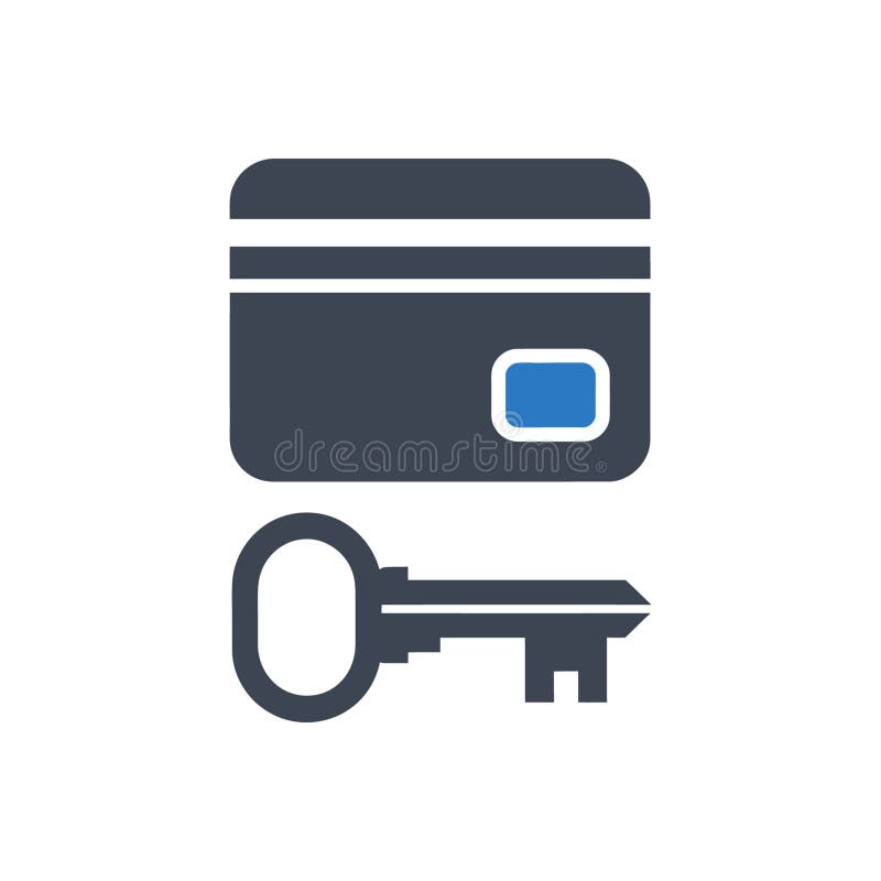 Card Key Access Icon stock vector. Illustration of icon - 361728225