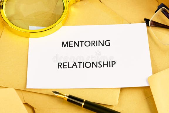 A Card Labeled Mentoring Relationship is Placed among Envelopes and ...