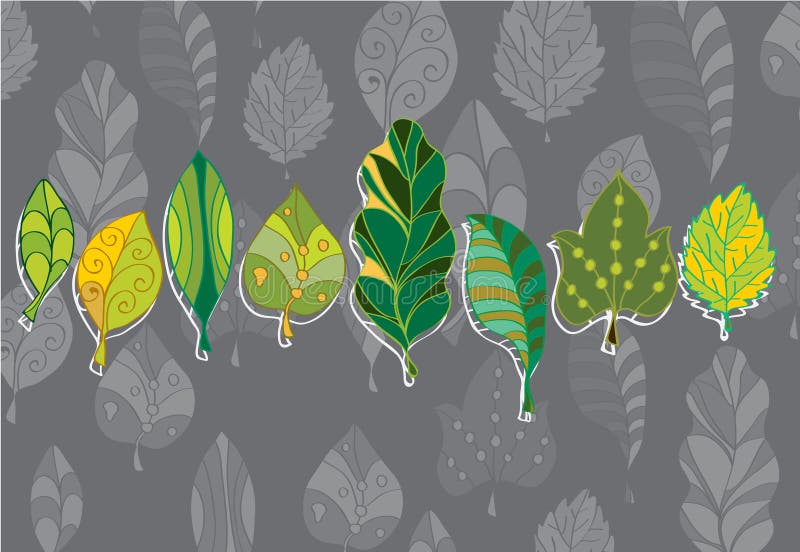 Card with leaf stock vector. Illustration of autumn, retro - 23761135