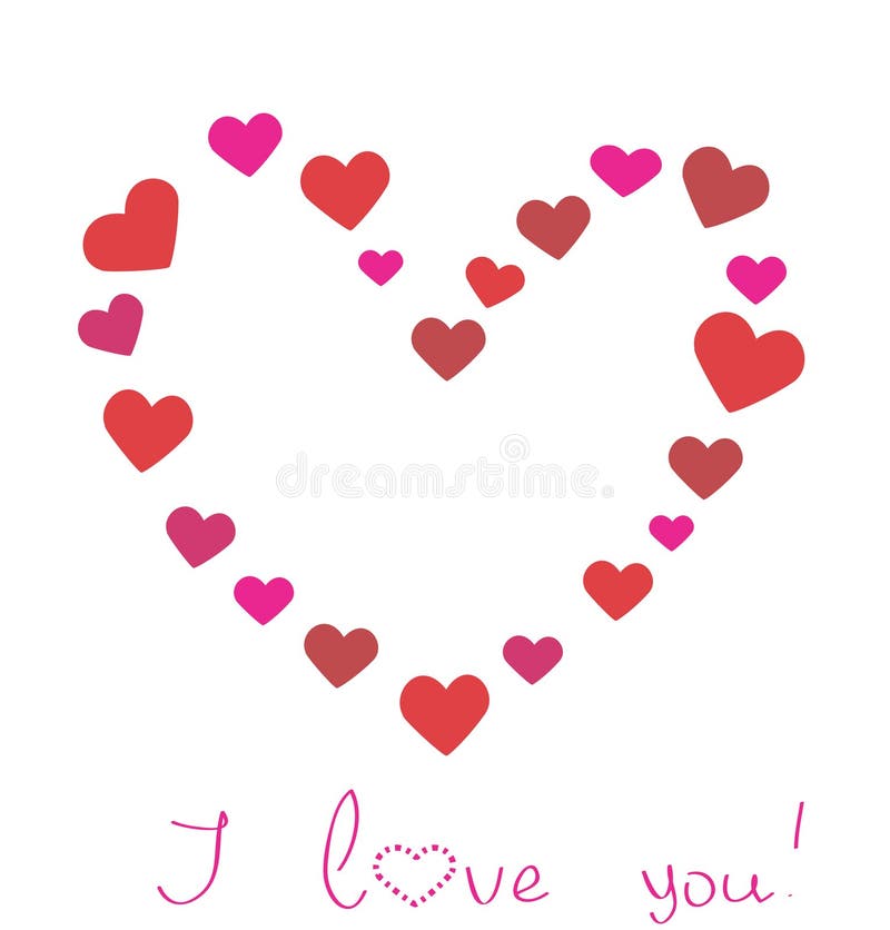 Card with love stock vector. Illustration of decorative - 8142540