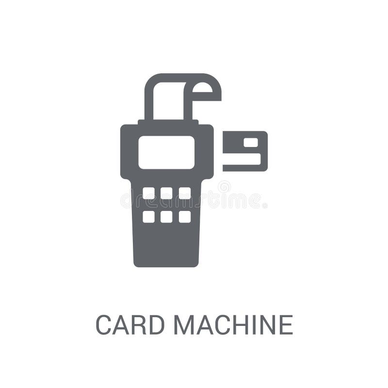 Card Machine Icon. Trendy Card Machine Logo Concept on White Background ...