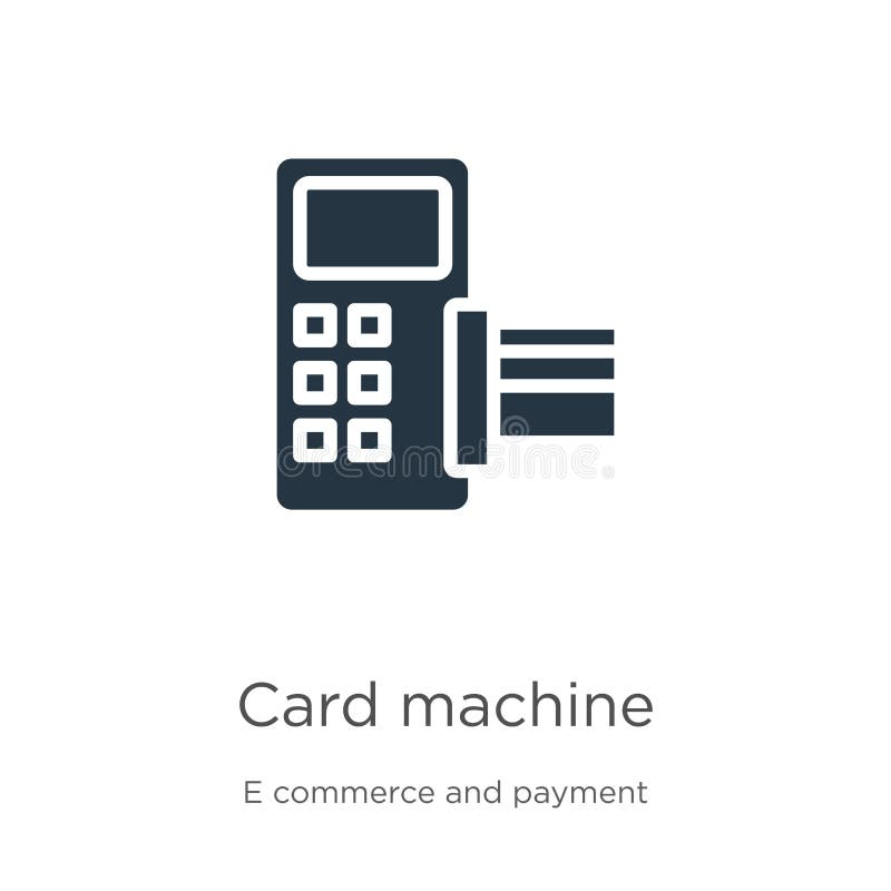 Card Machine Icon Vector. Trendy Flat Card Machine Icon from E Commerce ...