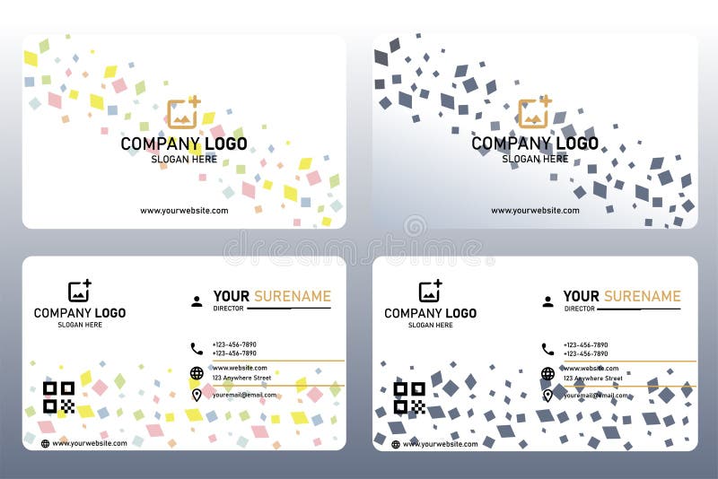 Card Name Rectangle stock vector. Illustration of background - 252614424