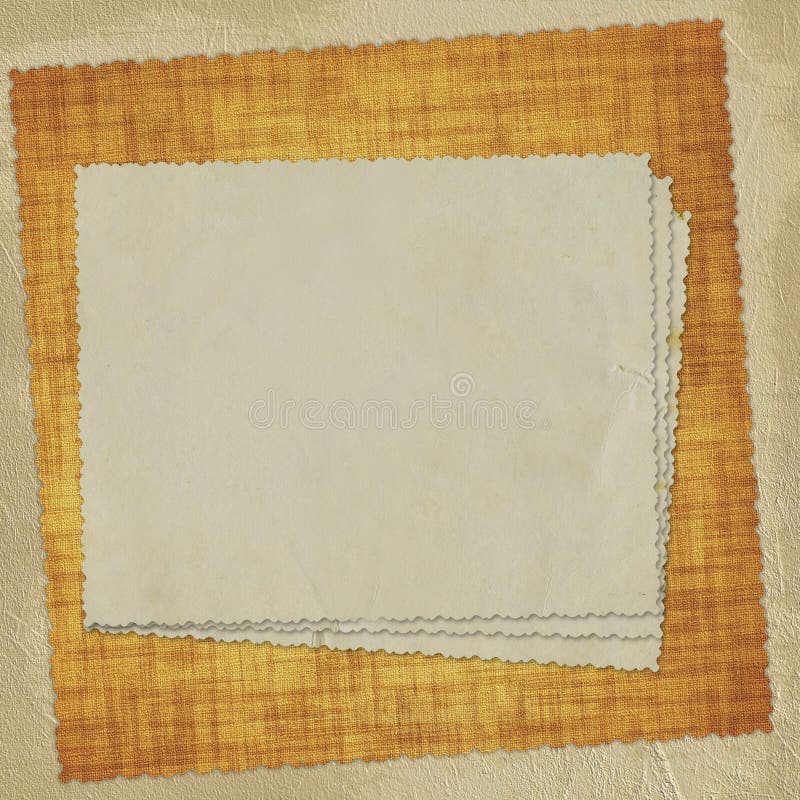 Card from Old Paper on the Abstract Background Stock Illustration ...