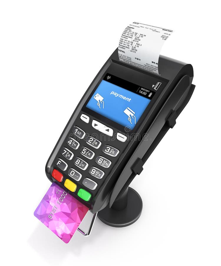 Card Payment Terminal POS Terminal with Credit Card and Receipt ... Card Payment Terminal POS Terminal with Credit Card and Receipt ...