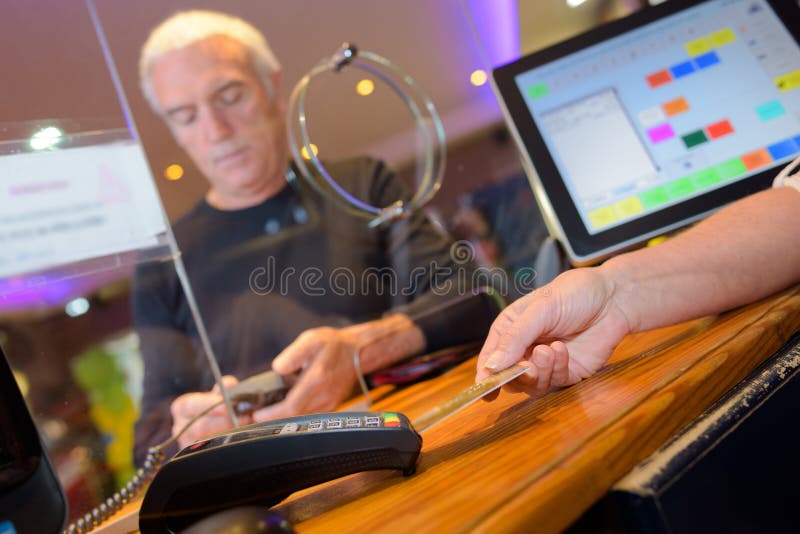 Card Payment At Ticket Booth Stock Photo - Image of entry, recreation ...