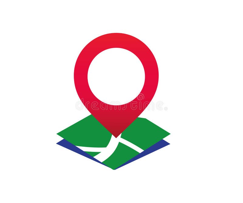 Card Pin Logo Design Element Stock Illustration - Illustration of mark ...