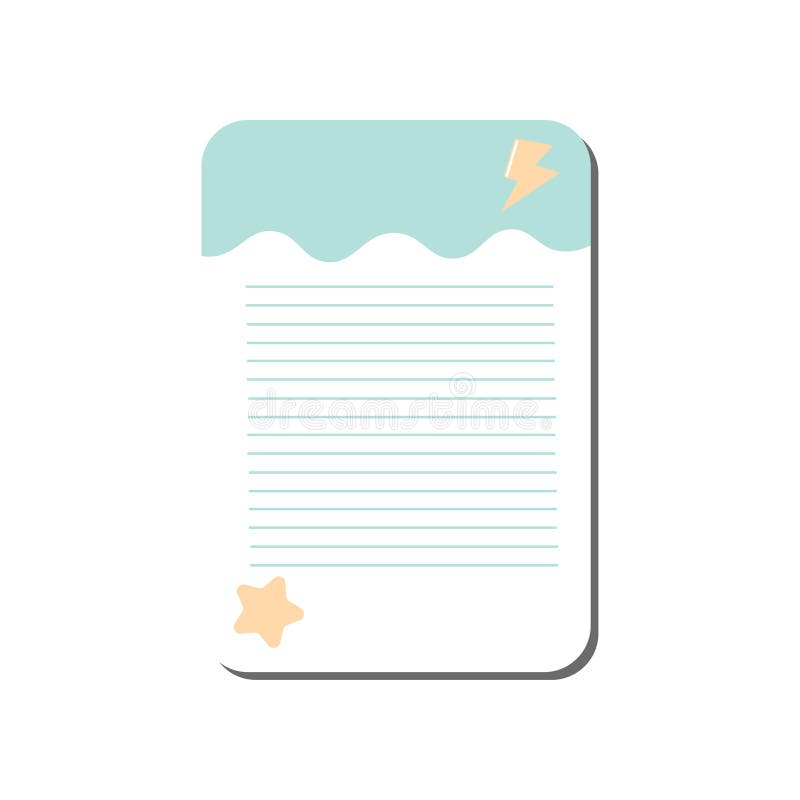 Card with Place for Notes, Cute Template Can Be Used for Calendar daily ...
