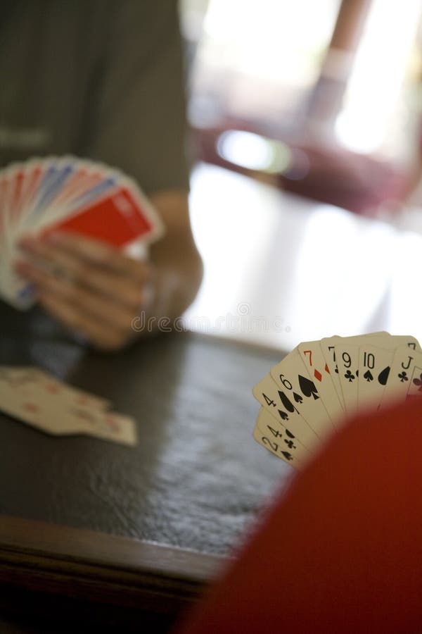 Poker Player Winning Hand of Cards Royal Flush Stock Image - Image of ...
