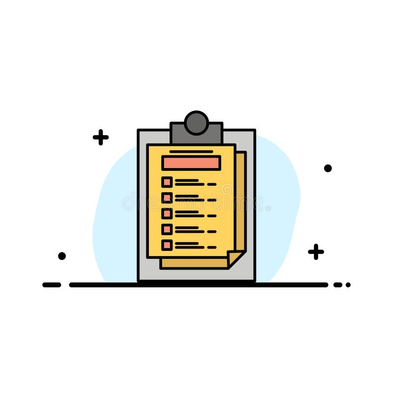 Card, Presentation, Report, File Business Flat Line Filled Icon Vector ...