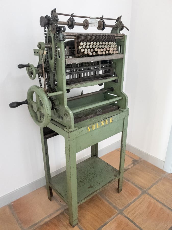 Card Punch Mechanism Used To Insert Manually Information on Punched ...