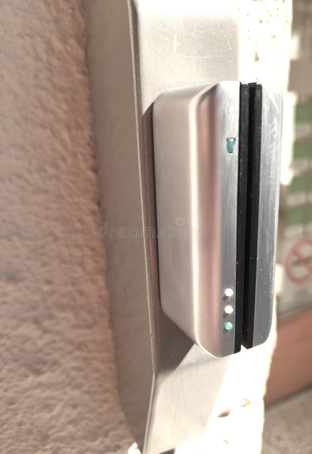 Card Reader Access Control Terminal for ATM Access. Stock Photo - Image ...