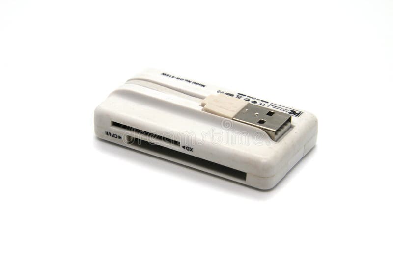 Card Reader on White Background Stock Image - Image of keyboard ...