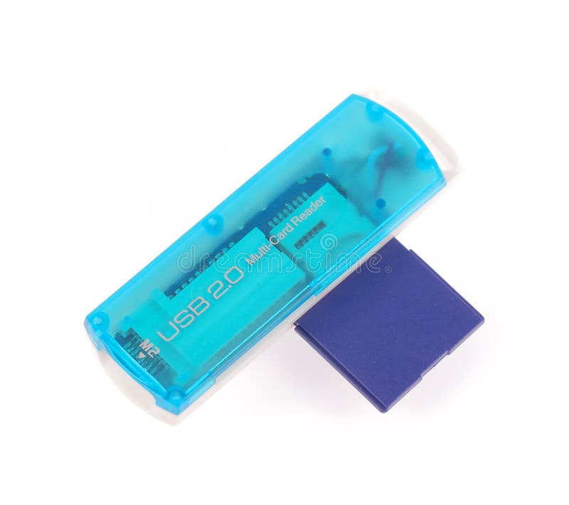 Blue memory SD card stock photo. Image of mobile, closeup - 43104772