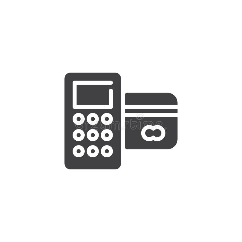 Card Reader Machine Icon Vector Stock Vector - Illustration of sale ...
