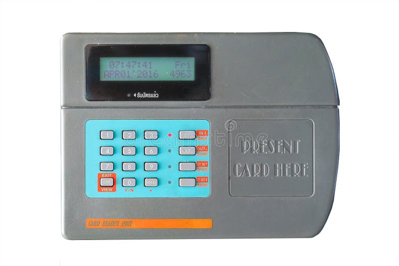 Card Reader Unit Isolate White Background Stock Photos - Free & Royalty ...