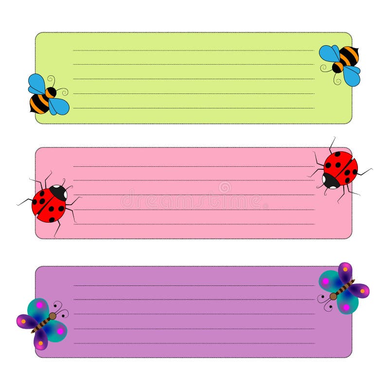 1031 Card, Records for Bees, Butterflies and Red Beetles, Vector ...