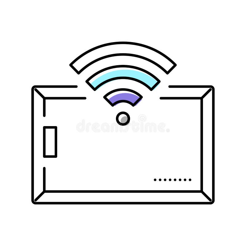 Card with Rfid Technology Wireless Access Color Icon Vector ... Card with Rfid Technology Wireless Access Color Icon Vector ...