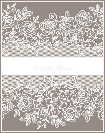 Card. Roses Lace Pattern. stock vector. Illustration of holiday - 54320485