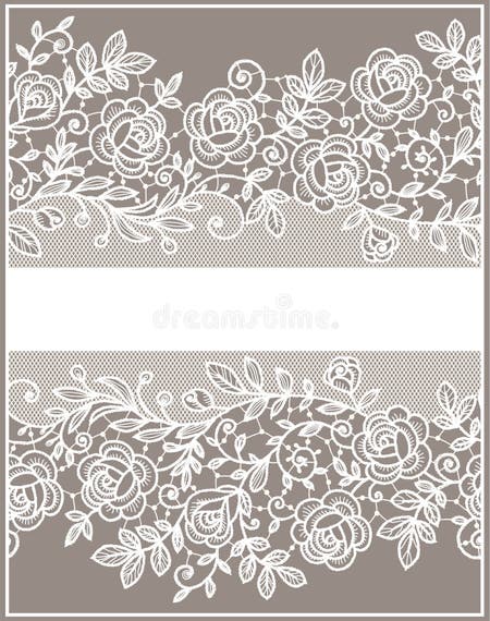 Card. Roses Lace Pattern. stock vector. Illustration of holiday - 54320485