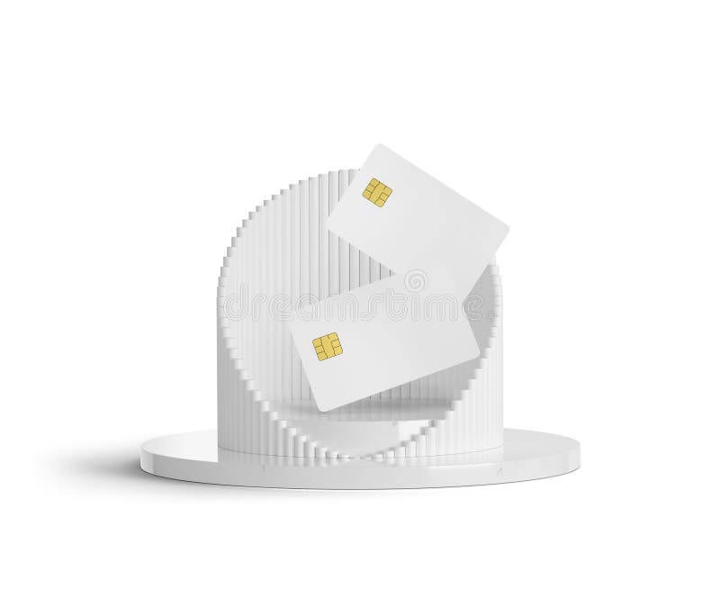 Card in Round Podium Mockup for Elegant and Professional Product ...