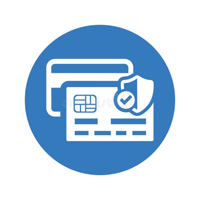 Card Security Icon, Secure Payment, Shield Stock Illustration ...