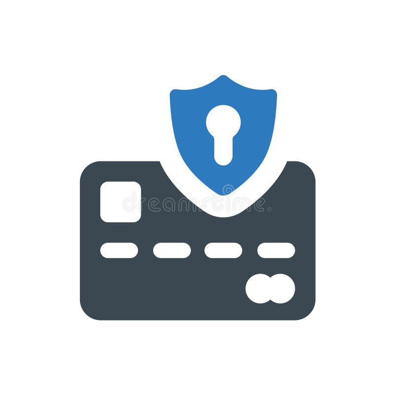 Card security icon stock illustration. Illustration of payment - 215661801