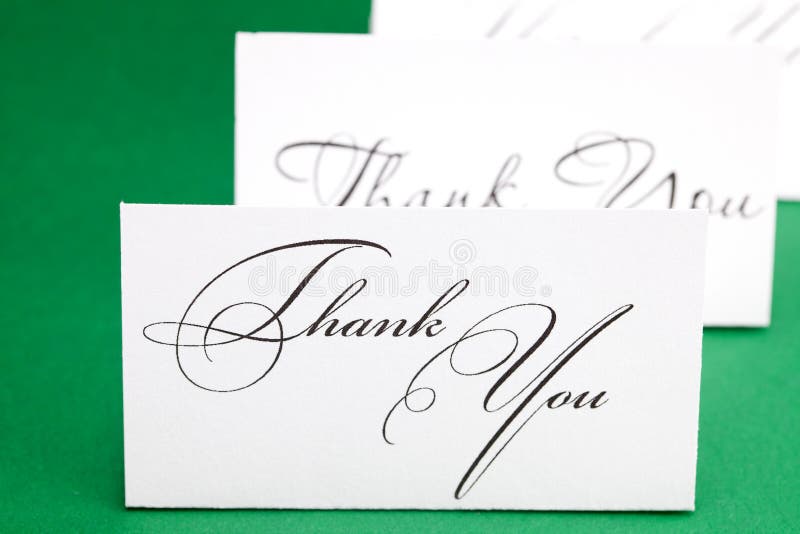 Thank You Card stock photo. Image of message, isolated - 20640944