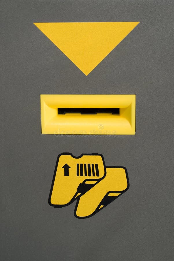 Card slot stock photo. Image of machine, grey, sign, detail - 18256076